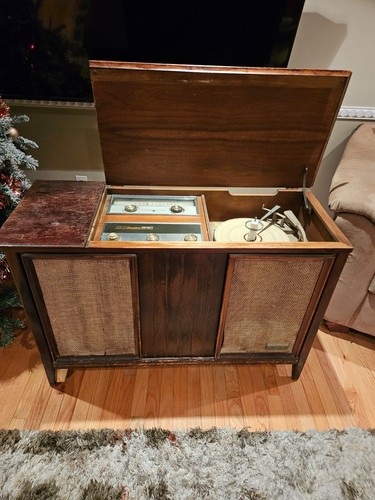 Vintage Zenith Stereo & Record Player console cabinet | eBay