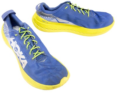Hoka OneOne Carbon X Running Shoes US Men 12 BLUE Lightweight Race ...