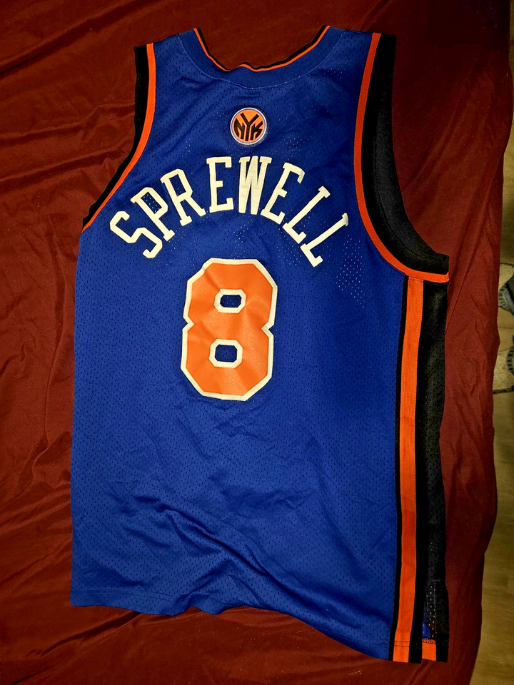 New York Knicks Latrell Sprewell #8 Mitchell & Ness 1998/99 NBA ...