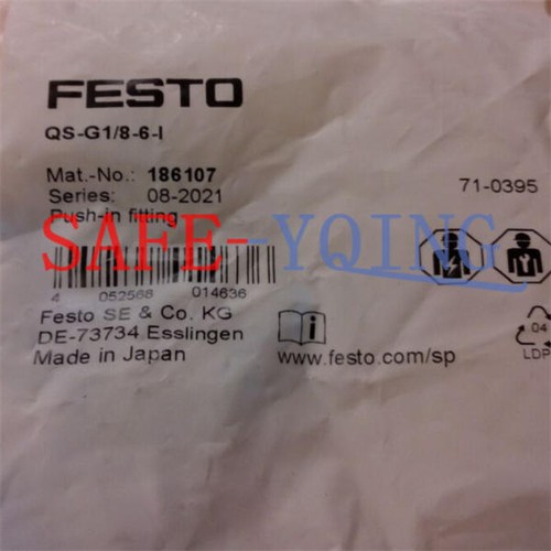 10PCS FESTO straight thread connector QS-G1/8-6-I 186107 NEW | eBay