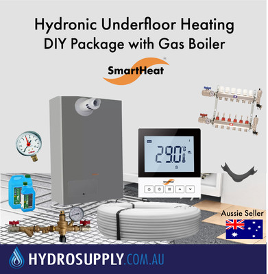 Hydronic System Inslab Heating DIY Kit with Gas Boiler | eBay Australia