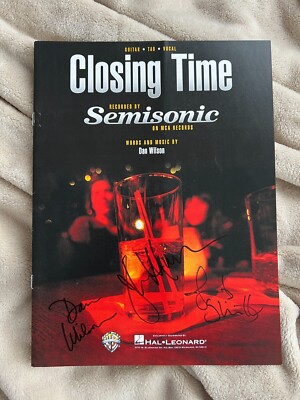 SEMISONIC 1998 TOUR CLOSING TIME SONG FEELING STRANGELY FINE CD SIGNED ...