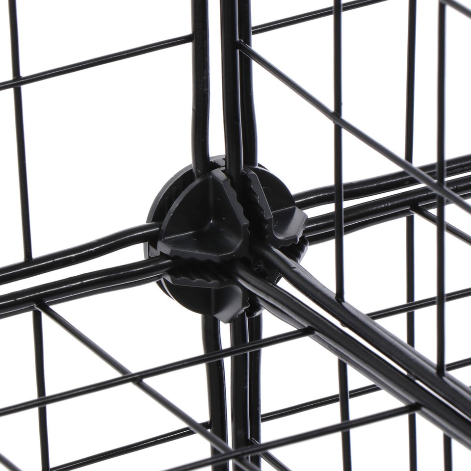 12-Cube Wire Cube Storage Organizer Shelving Wire Shelves Rack Modular ...