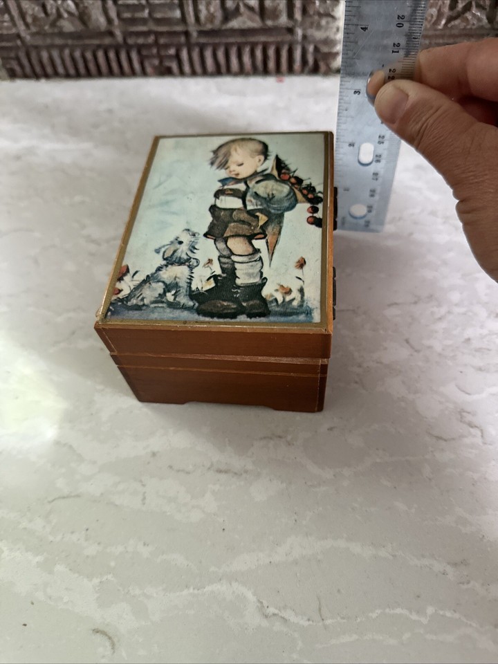 Rare Vintage Hummel Musical Jewlery Box Japan Works Wooden | eBay