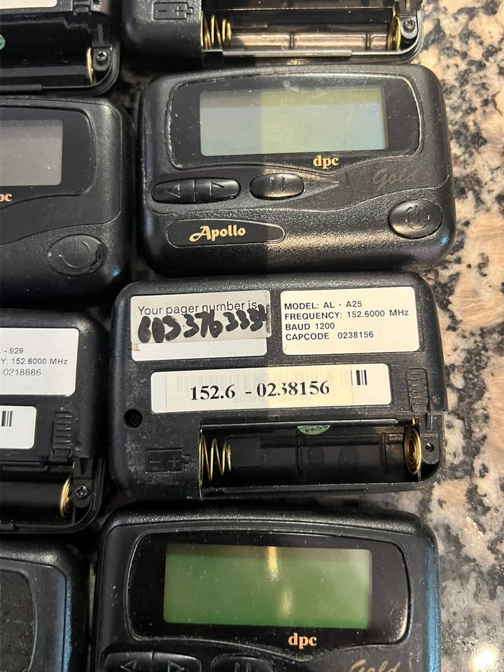 Apollo Pager DPC ALA25.S T60 Gold MHz WORKING (LOT OF 10) | eBay