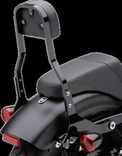 Cobra 14in Black Square Detachable Backrest Sportster 883 Low 05-10 | eBay