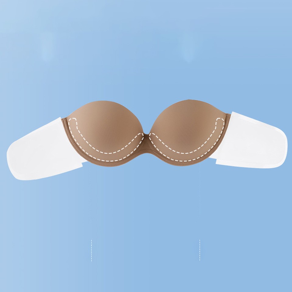 Cleavage Enhancing Bra Reusable Breathable Adhesive Strapless for ...