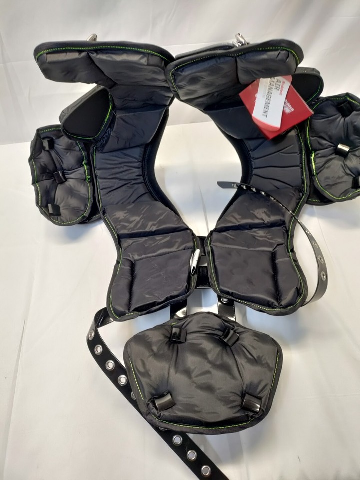 Riddell Power Amp Football Shoulder Pads With Backplate Junior Varsity ...