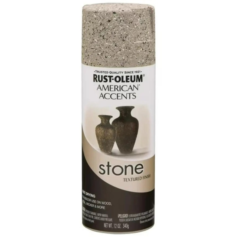 Pebble, Rust-Oleum American Accents Textured Spray Paint, 12 Oz (Pack ...