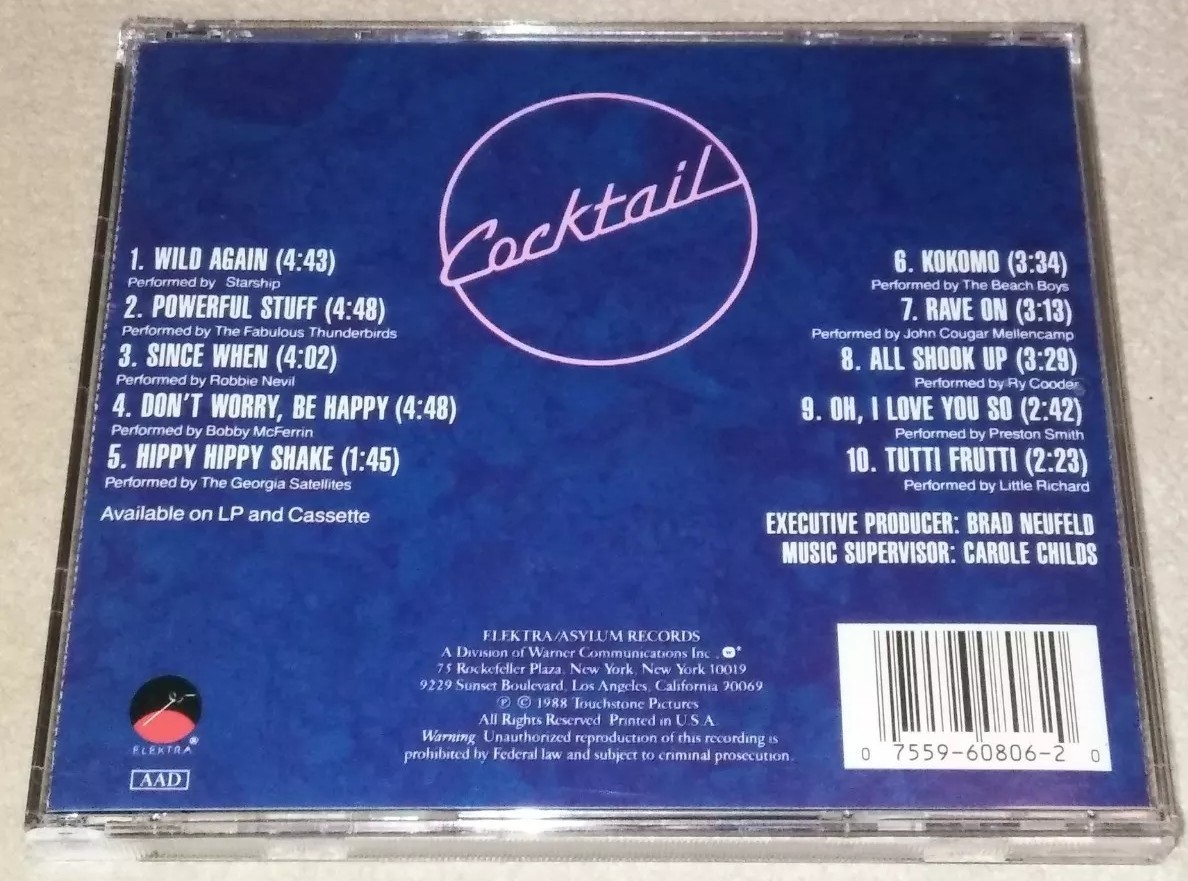 Cocktail: Original Motion Picture Soundtrack CD 75596080620| eBay