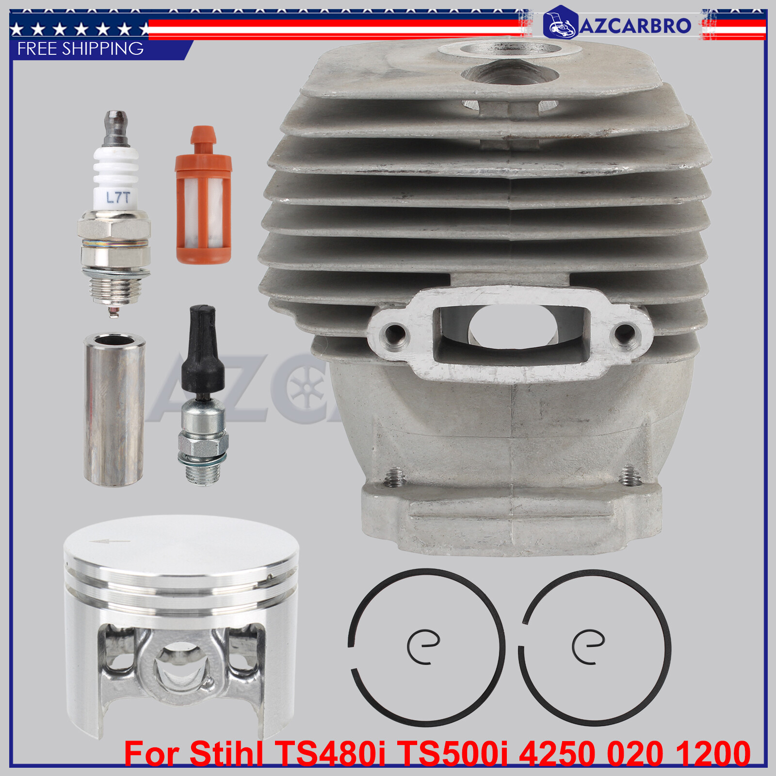 For Stihl TS480i TS500i Cut Off Saw 4250 020 1200 Bore 52mm Cylinder ...