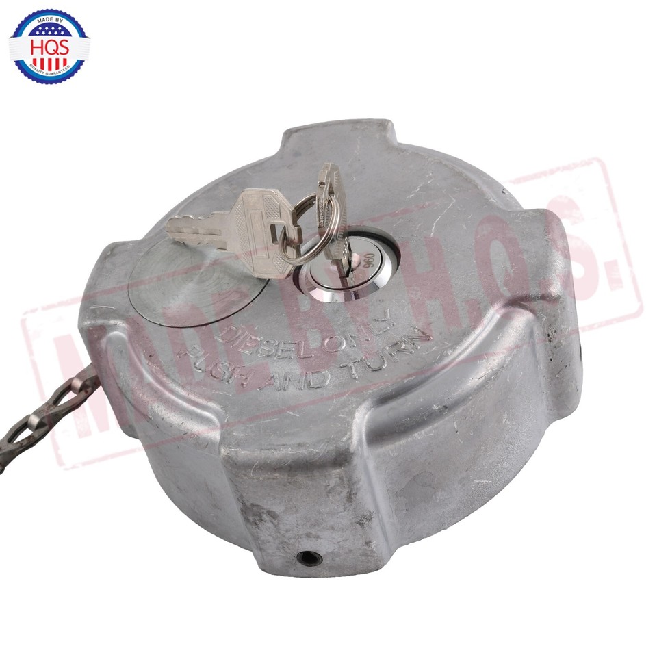 Pair 1/4 Quarter Turn Locking Cap W/ Two Keyed For Freightliner ...