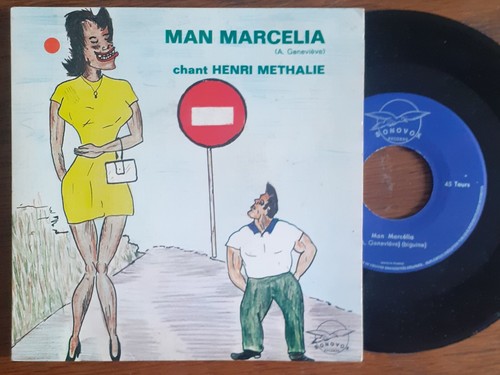 Rare FRENCH SP 7" HENRI METHALIE (A. Geneviève) Man Marcelia Biguine ...