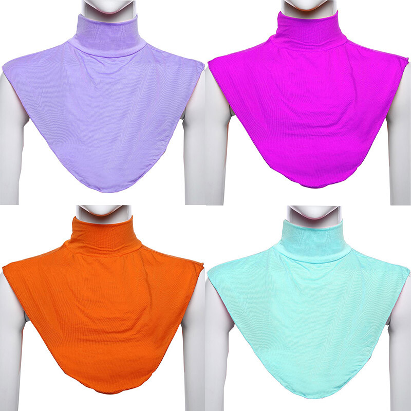 Women Fake Collar Detachable Cotton Turtleneck Neck Dickey Half Top ...