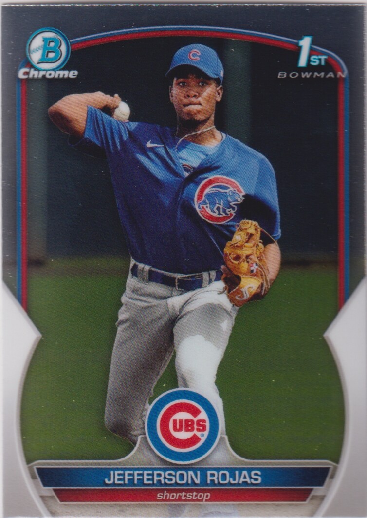 2023 1st Bowman Chrome #BCP-70 Jefferson Rojas rc rookie Chicago Cubs ...