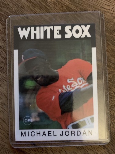 Michael Jordan 1986 Topps Style White Sox Promo Card Chicago Baseball ...