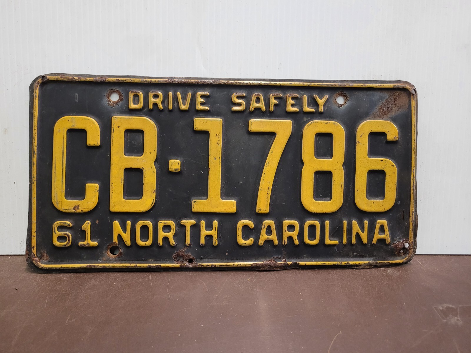 1961 North Carolina License Plate Tag Original. | eBay