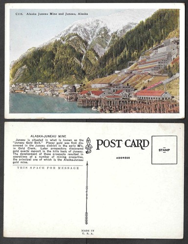 Old Alaska Postcard - Juneau Mine and Juneau | eBay