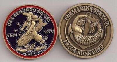 NAVY USS SEGUNDO SS-398 SUBMARINE CHALLENGE COIN | eBay