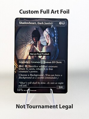 Shadowheart, Dark Justiciar Custom Foil Sticker on bulk MTG BG3 D&D ...