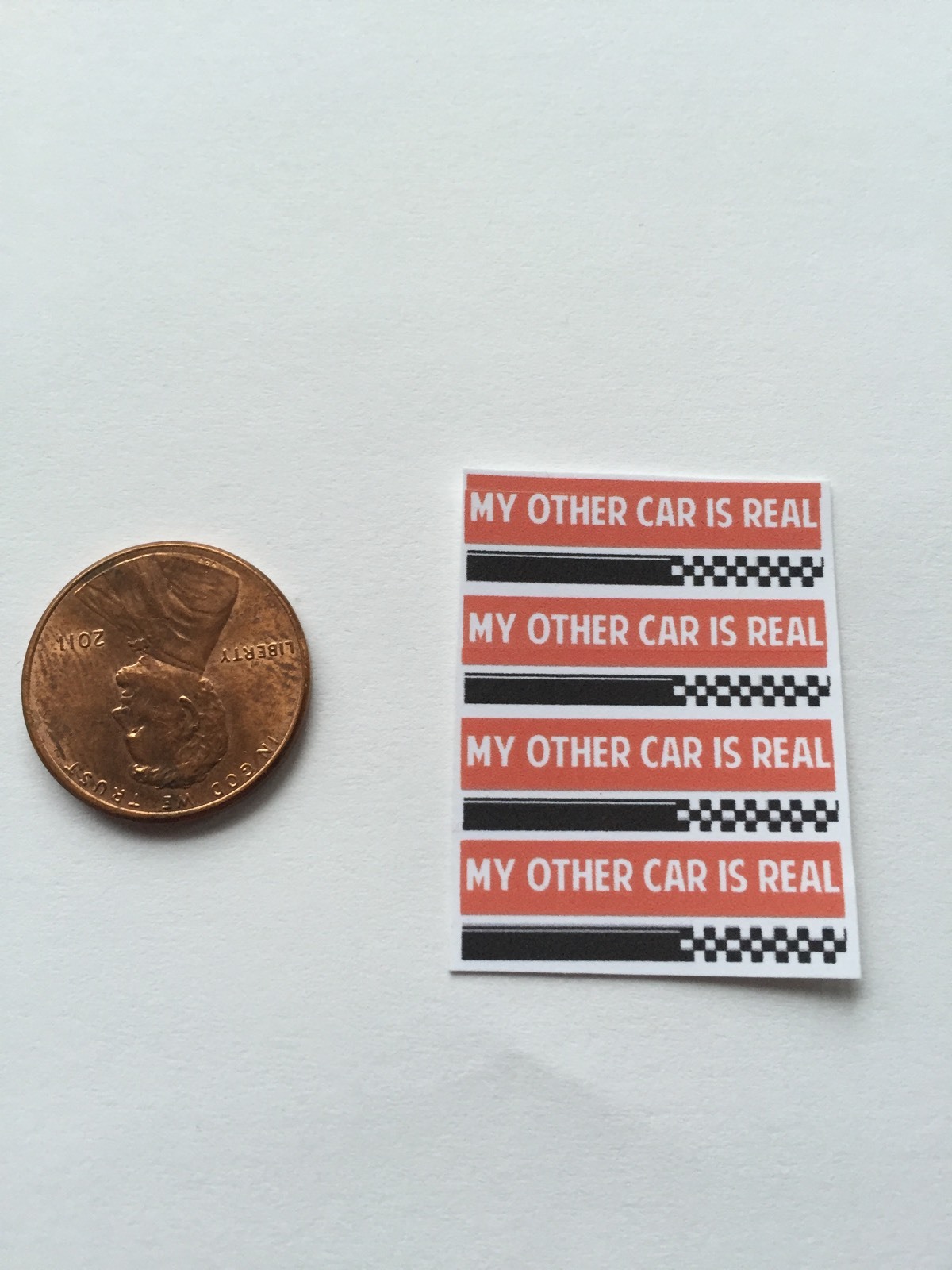 1/10Bumper stickers"My Other Car Is Real"decals for your r/c car | eBay