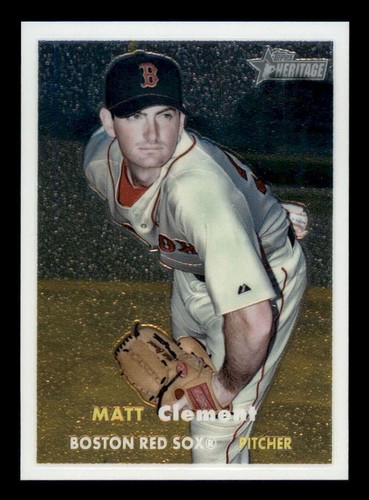 2006 Topps Heritage Chrome (Parallel 1:9) #77 Matt Clement Red Sox 1462 ...