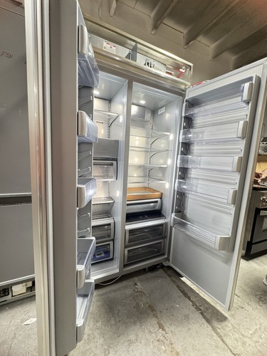 KitchenAid KBSN708MPA 42 Inch Built-In Side-by-Side Refrigerator with ...