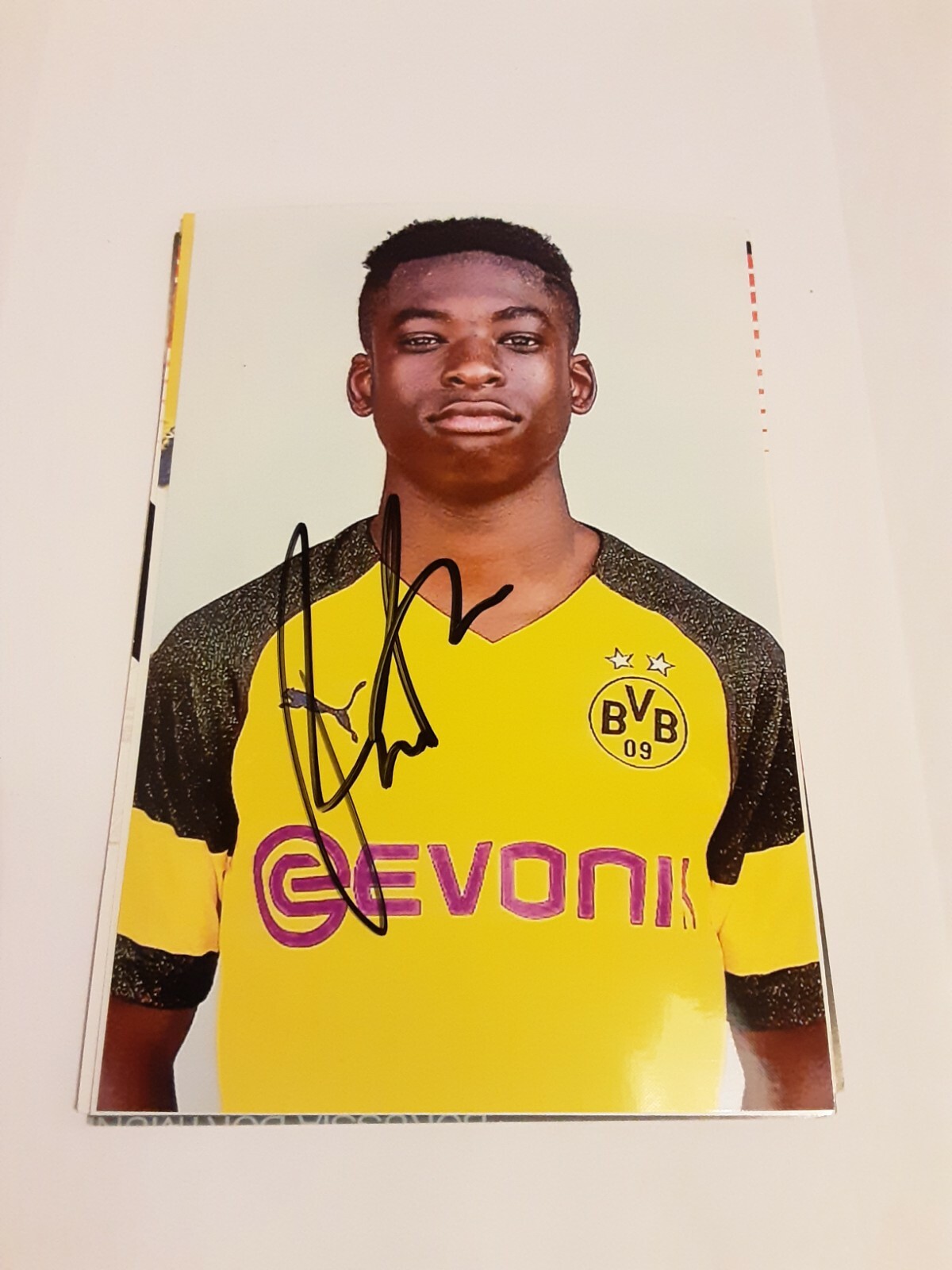 Signé Photo Samuel Bamba Borussia Dortmund Neuf Mega RAR | eBay