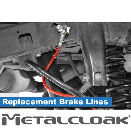 Metalcloak Replacement Brake Lines, Pair 26.5" for Jeep Wrangler JK | eBay