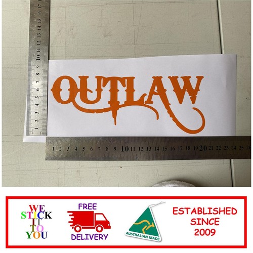 OUTLAW BUMPER STICKER, VINYL DECAL, CARS. TRUCKS. & BOATS | eBay