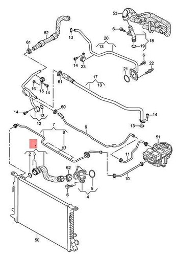Genuine AUDI A6 Avant Coolant Hose With Quick Release Coupling ...