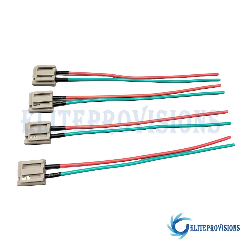 4 Pcs HEI Distributor Pigtail Harness Dual Connectors Power & Tach Plug ...