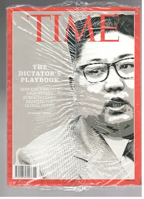 TIME Magazine 9 Avril 2018 Dictateur Playbook Kim Jong Un Nord Corée ...