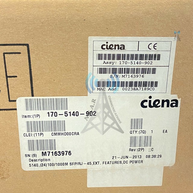 Ciena CN 5140 170-5140-902 Rev C Networking Enterprise Switch Cn5140 ...