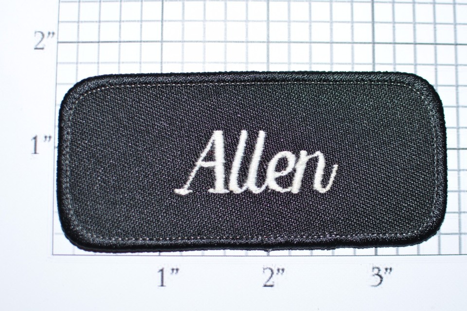 Name Tag Patch Embroidered Vintage Sew-on for Work Shirt Uniform ...