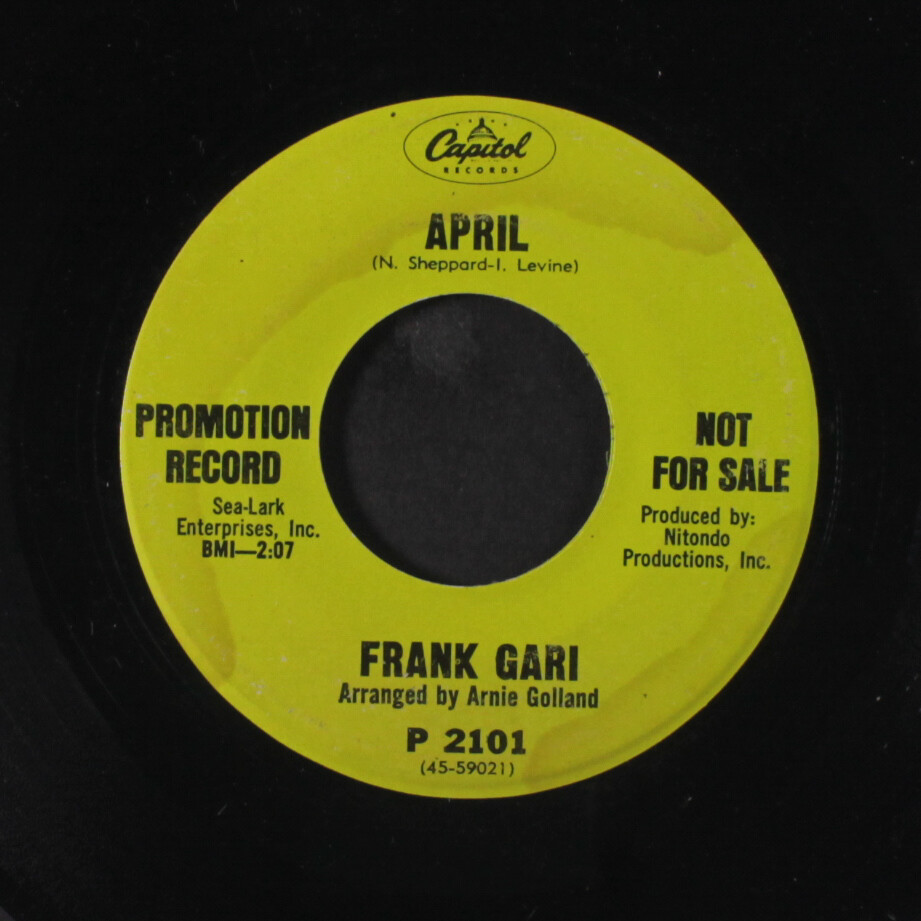 FRANK GARI: love that's where it's at CAPITOL 7" Single 45 RPM | eBay