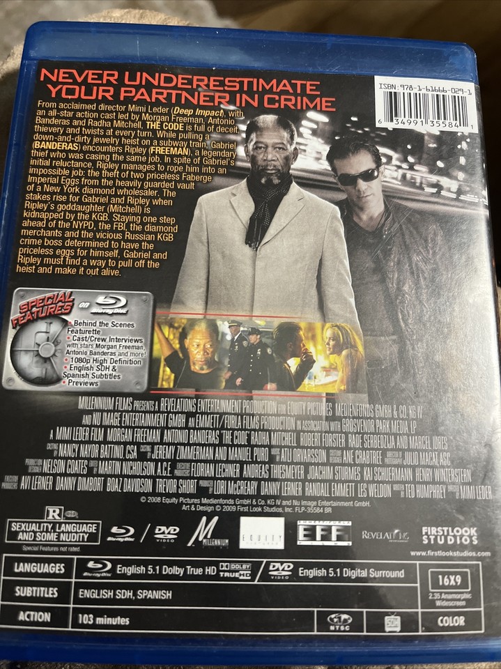 The Code (2010, Blu-Ray + DVD) Morgan Freeman 634991355841| eBay