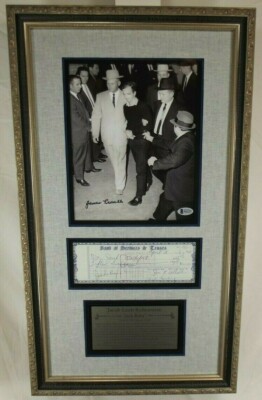 Jack Ruby Nightclub Owner 1963 Shot Lee Harvey Oswald Autograph Framed ...