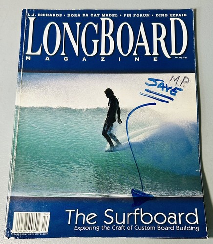 2003 Longboard Surfing Magazine Volume 11 Issue 1 Custom Board Building ...