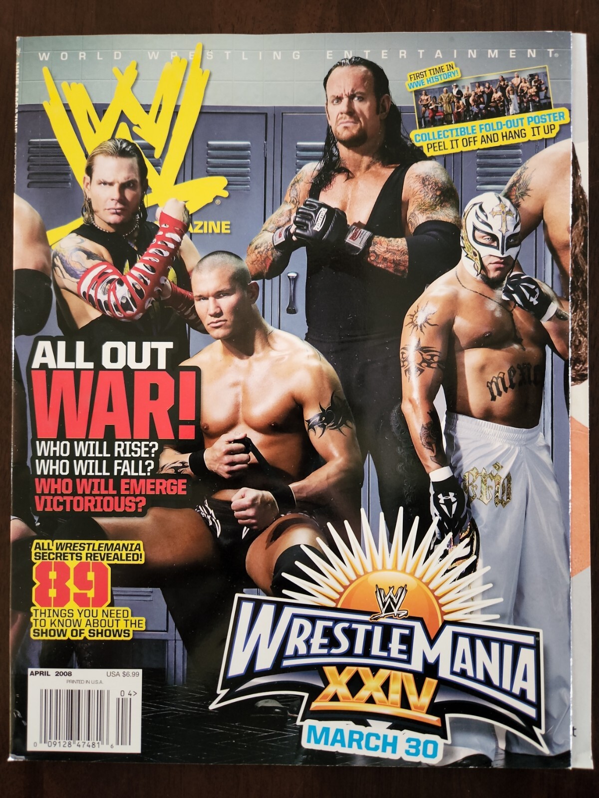 WWE World Wrestling Entertainment Magazine April 2008 Wrestlemania XXIV 24 | eBay