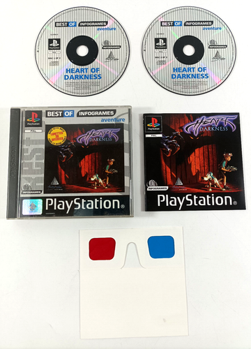 Game PLAYSTATION 1 PS1 French Version Heart of Darkness with Record And ...