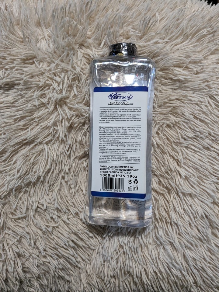 Veet Gold Sepi White Super Whitening Face Body Corrector Oil 1000ml | eBay