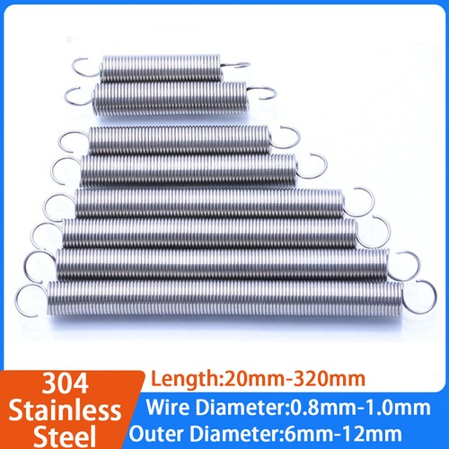 Hook Stainless Spring Expansion Extension Tension Springs Wire Dia 0 ...