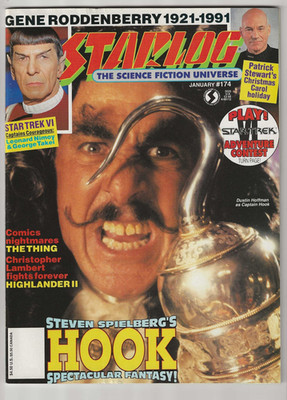 STARLOG # 174 MAGAZINE 1992 SCI-FI STAR TREK LEONARD NIMOY HOOK THE ...
