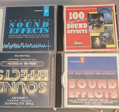 Sound Effects '466 Sounds. 4 Different Cds' You Get Them All | eBay