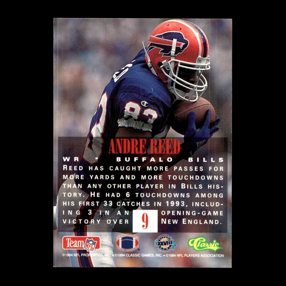 Andre Reed 1994 Classic Buffalo Bills #9 R327J 48 | eBay