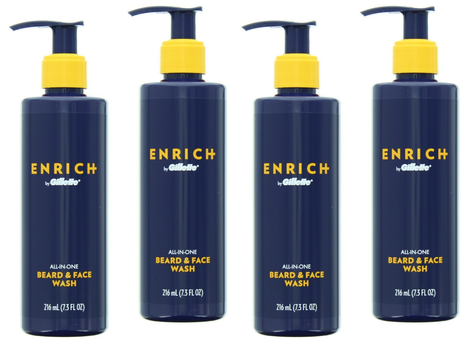 GILLETTE ENRICH ALL IN ONE BEARD & FACE WASH 7.3 OZ for sale online | eBay