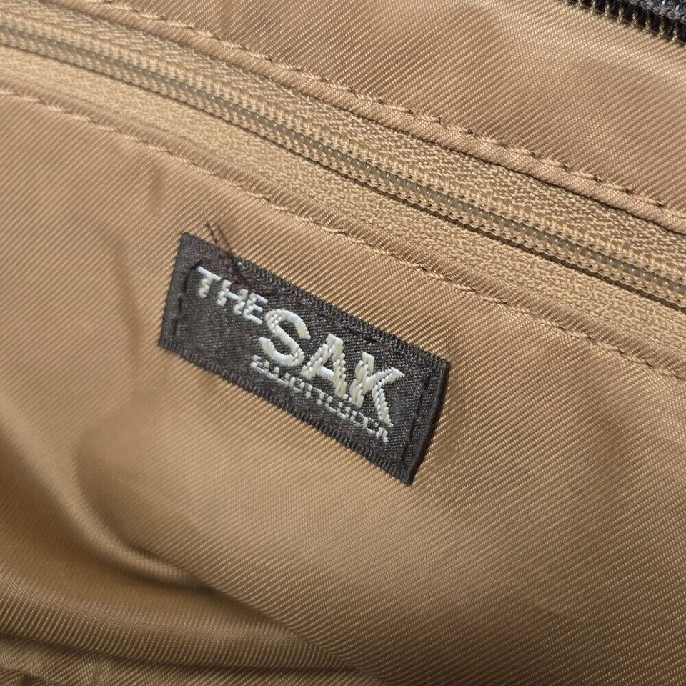 The Sak Crochet Satchel Women's Knotted Pattern Casual Skinny Strap Bag ...