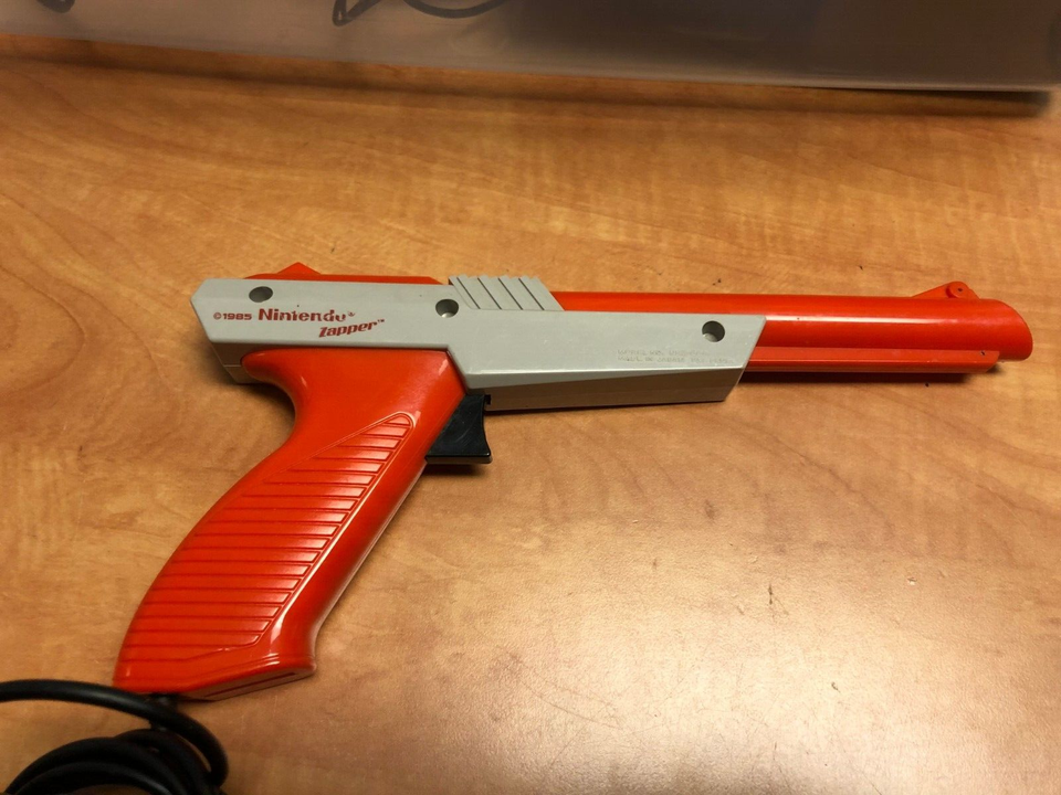 Official Orange Nintendo NES-005 Zapper Light Gun Controller | eBay