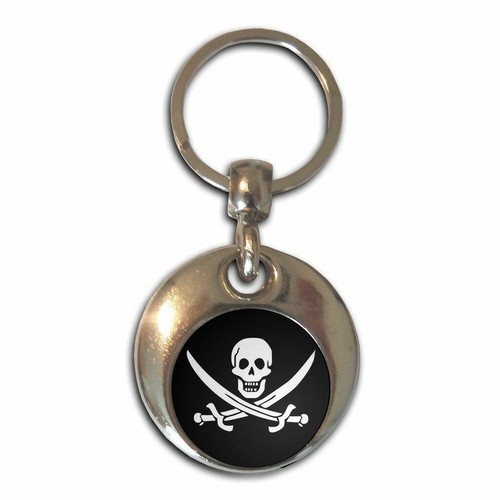 Jolly Roger Round Metal Key Ring (37mm x 37mm) | eBay